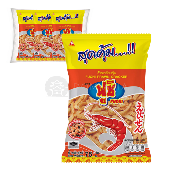 Krakersy krewetkowe o smaku Bbq FUCHI 75g x 3szt/ op | Snack Tom Vi Bbq ...