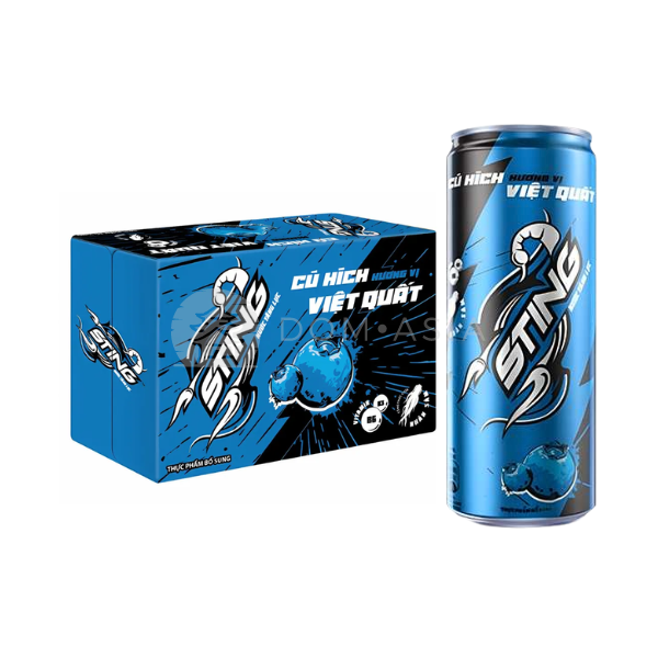 Gazowany napój energetyczny "Sting" o smaku borówkowym PEPSI 320ml x ...