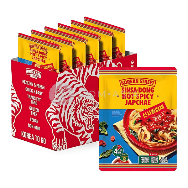 Makaron Instant Japchae Insa-Dong o smaku ostrym KOREAN STREET 103gx6szt/op | Mien Tron Japchae ...