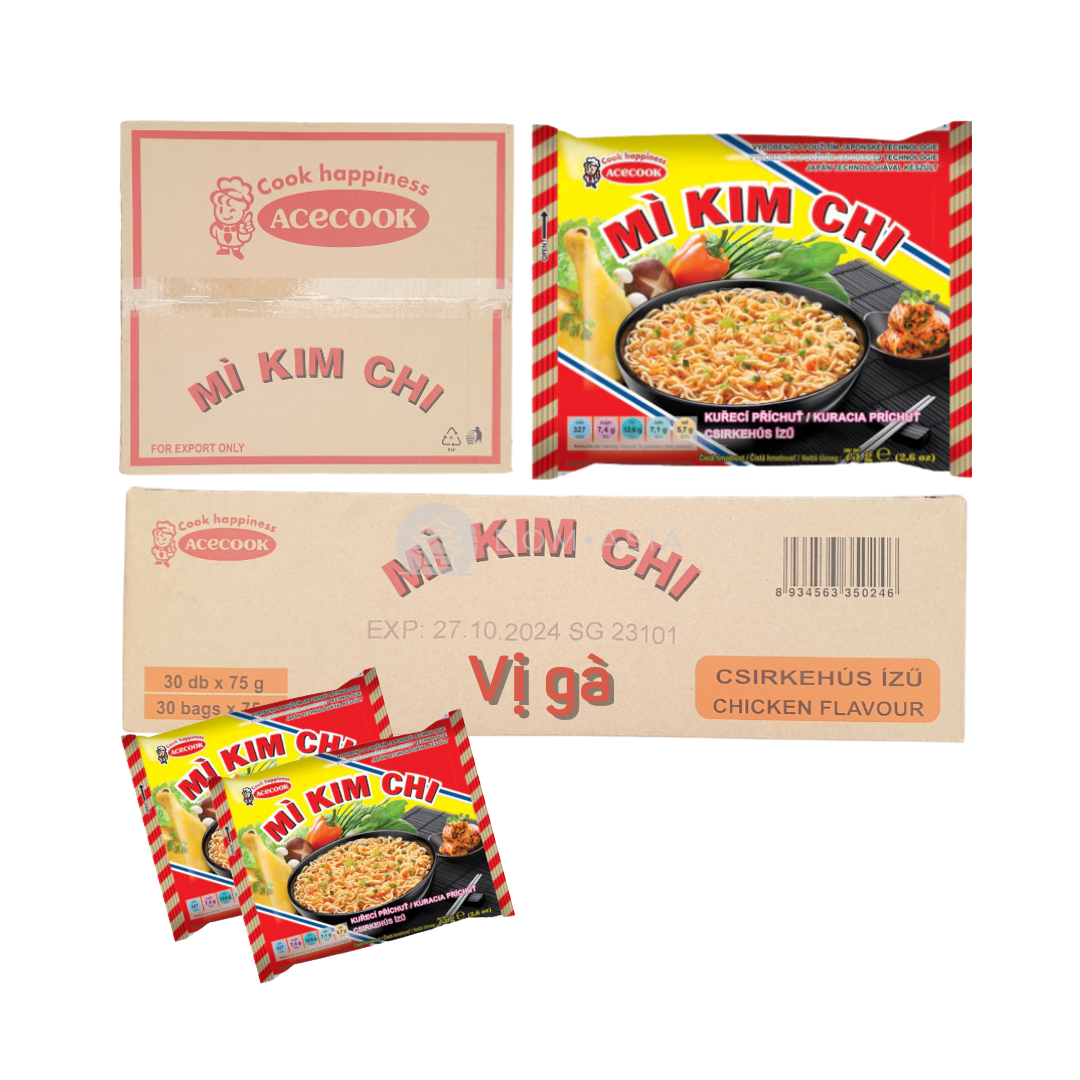 Zupa błyskawiczna o smaku kurczaka ACECOOK 75gx30szt | Mi KimChi Ga 75g ...