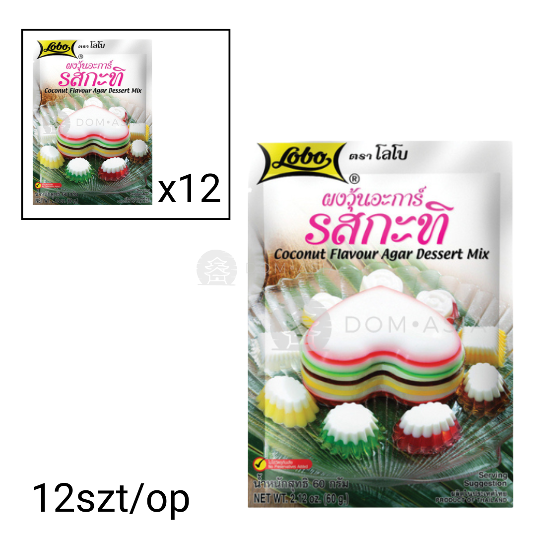 Mix do galaretki kokosowej LOBO 60gx 12szt/ op | Bot Thach Agar Dua Mix ...
