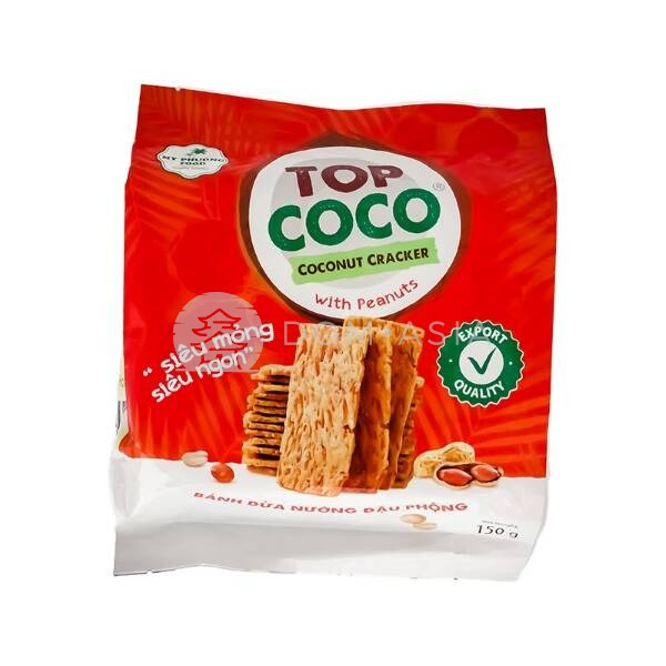 Kokosowe krakersy z orzechami TOP COCO 150g | Banh Quy Dua Dau Phong ...
