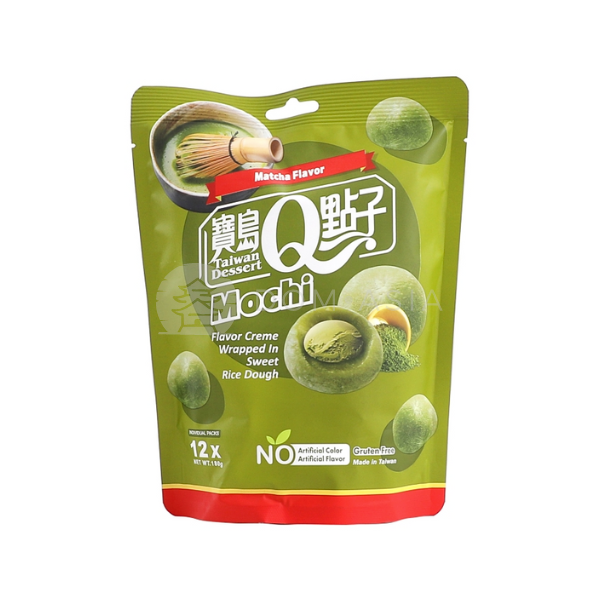 Mochi o smaku matchaTAIWAN DESSERT 180g | Mochi Vi Tra Xanh Matcha ...
